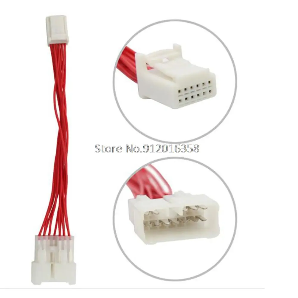 AUX Cable 6+6 pin change to 5+7 pin Connector Converter for Toyota AUX ...