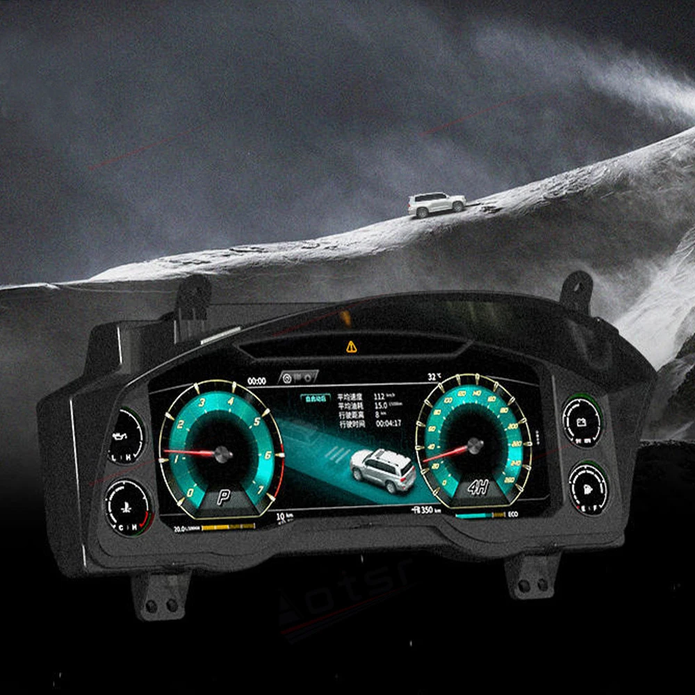 Car Lcd Digital Cluster Instrument For Toyota Land Cruiser Lc200 2008 ...