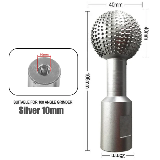 Sphere Rotary Grinding Head Wood Carving Polishing Engraving Drilling ...