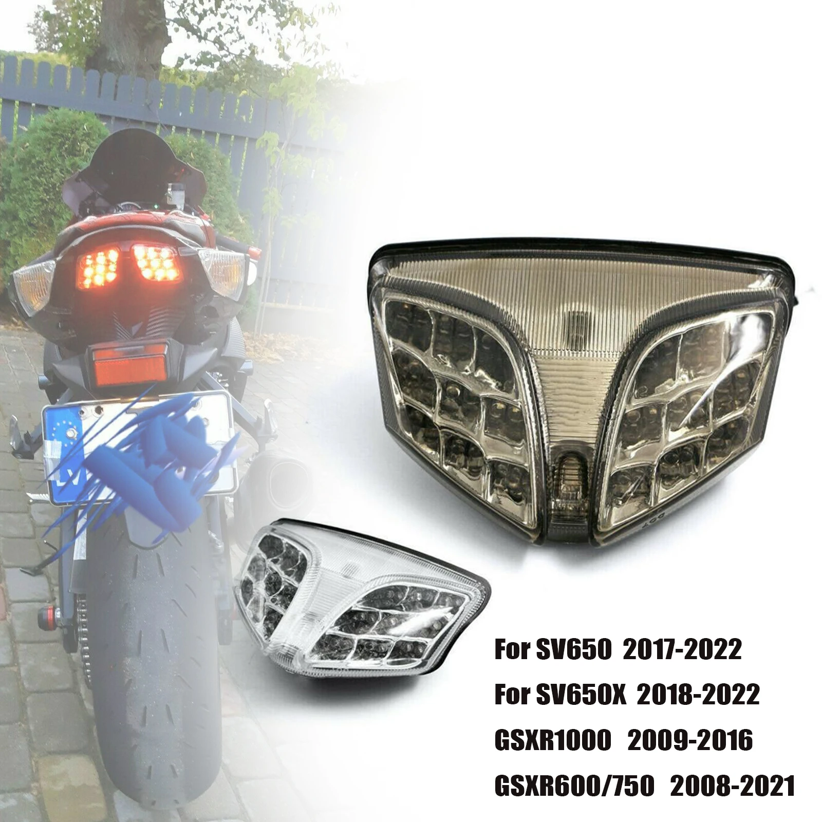 Fit-For-Suzuki-2017-2022-SV650-SV650X-Motorcycle-Rear-LED-Tail-Light ...