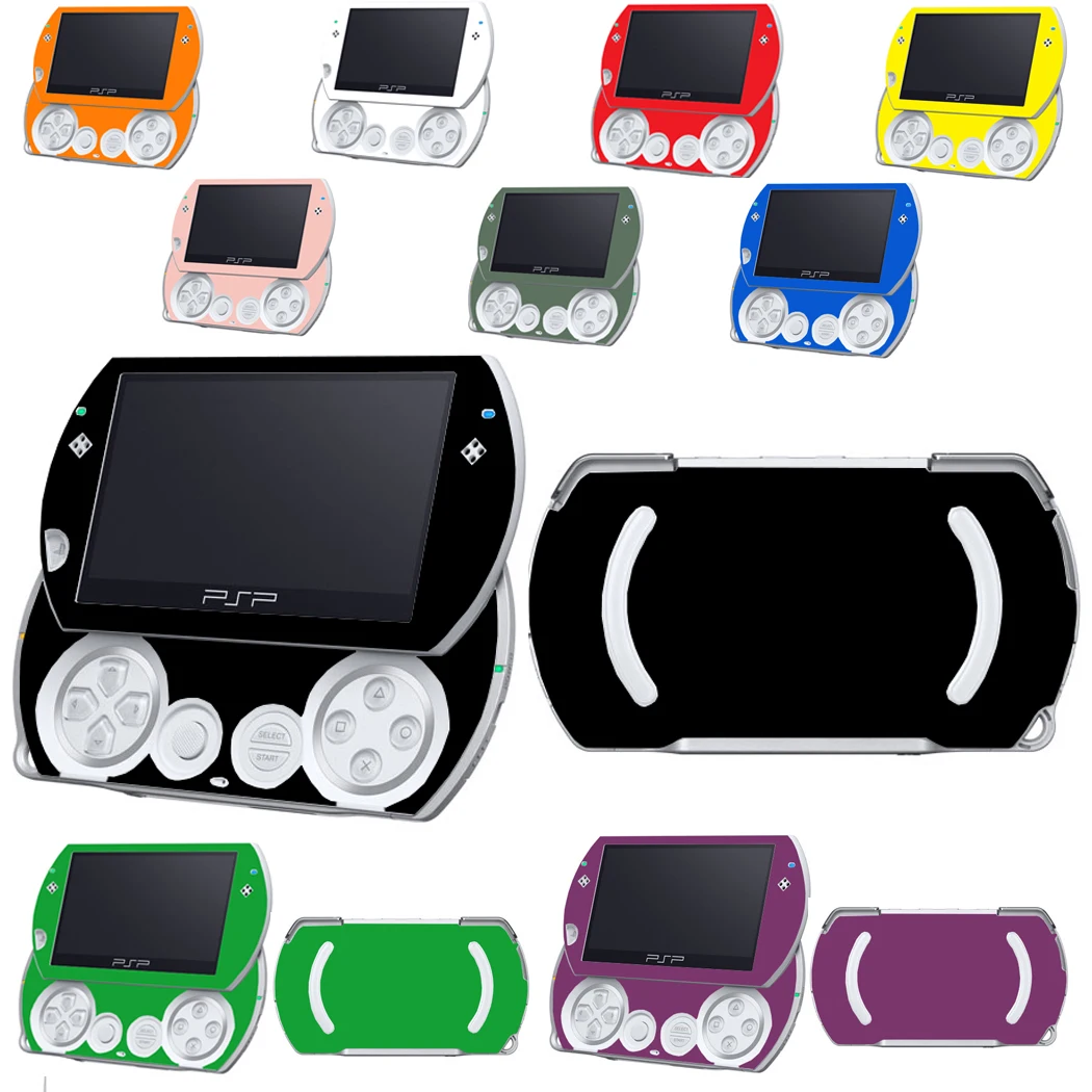 10 Pure Clean Solid Colours Vinyl Skin Sticker Protector for Sony PSP ...