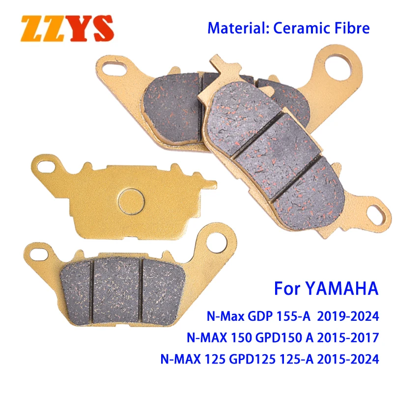 Motorcycle Front and Rear Brake Pads For YAMAHA NMAX 155 2019-2024 N ...