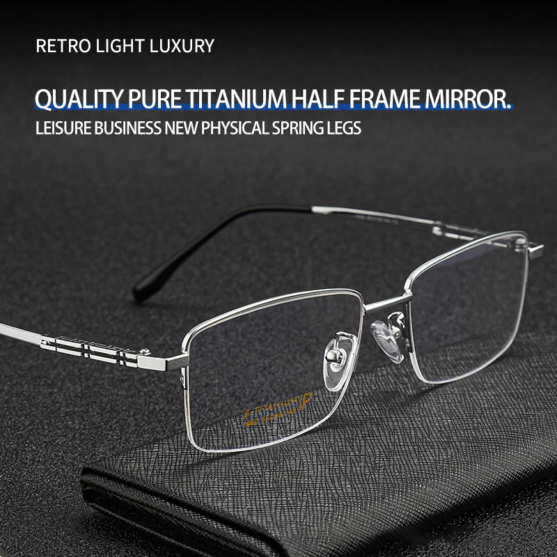 VKYEE-Pure-Titanium-Business-Men-s-Half-rim-Glasses-Fashion-Simple ...