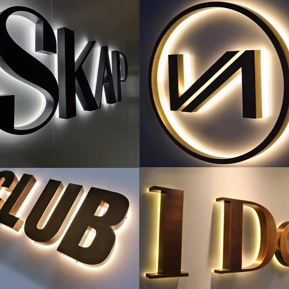 Stainless-Steel-Logo-Sign-Customized-Shop-Business-Signs-Outdoor ...