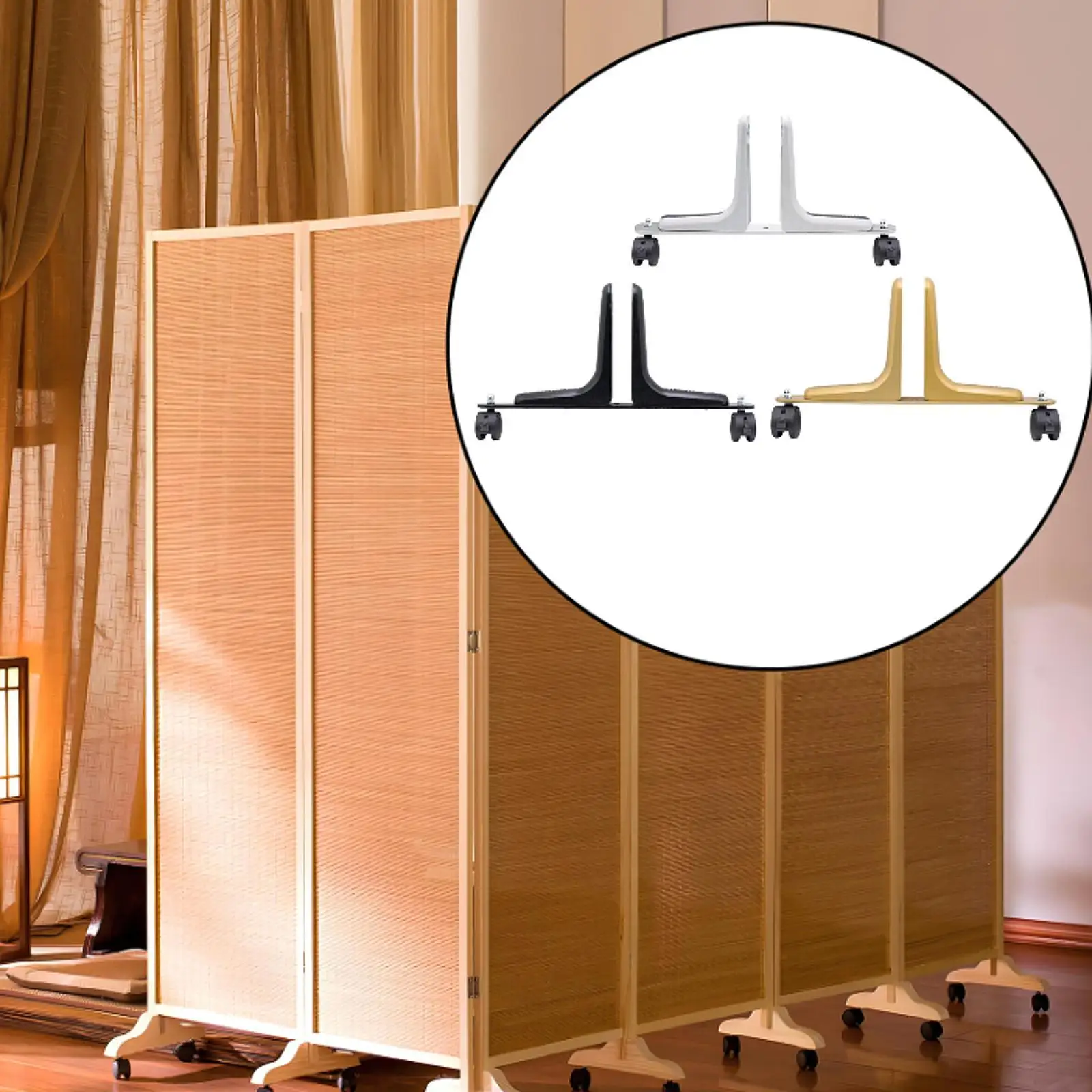 1Pc Movable Privacy Screen Holder Easy to Install Practical Room ...