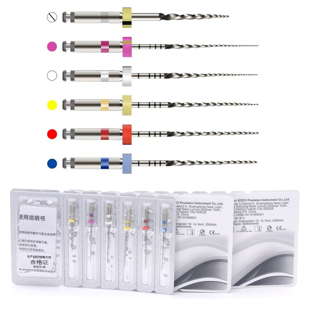 6Pcs-Box-SOCO-PLUS-File-Plus-Activated-Root-Canal-File-Dentist-Tools ...