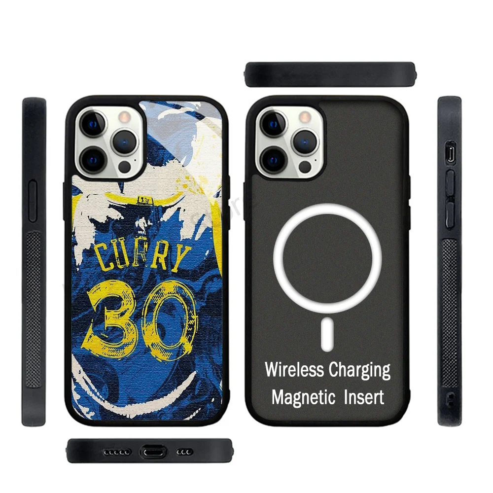 Stephen-Curry-NBA-Basketball-Phone-Case-Strong-Magnetic-For-IPhone-15 ...