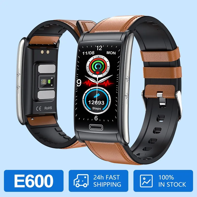 Reloj-inteligente-E600-ECG-para-hombre-y-mujer-dispositivo-con-Monitor ...