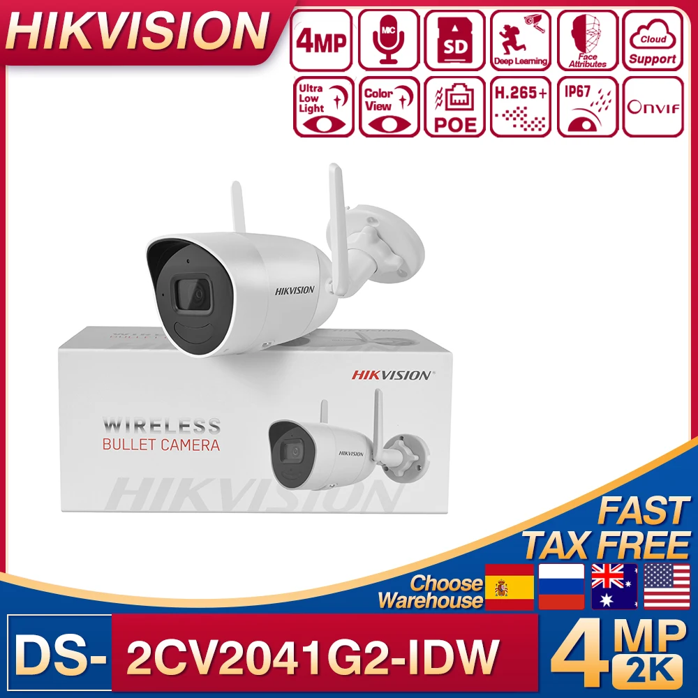 Hikvision-4MP-WIFI-Outdoor-Audio-Fixed-Bullet-Camara-DS-2CV2041G2-IDW ...