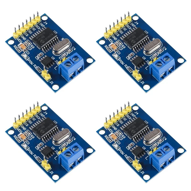 4Pcs-MCP2515-CAN-Bus-Module-TJA1050-Receiver-SPI-Module-Compatible-with ...