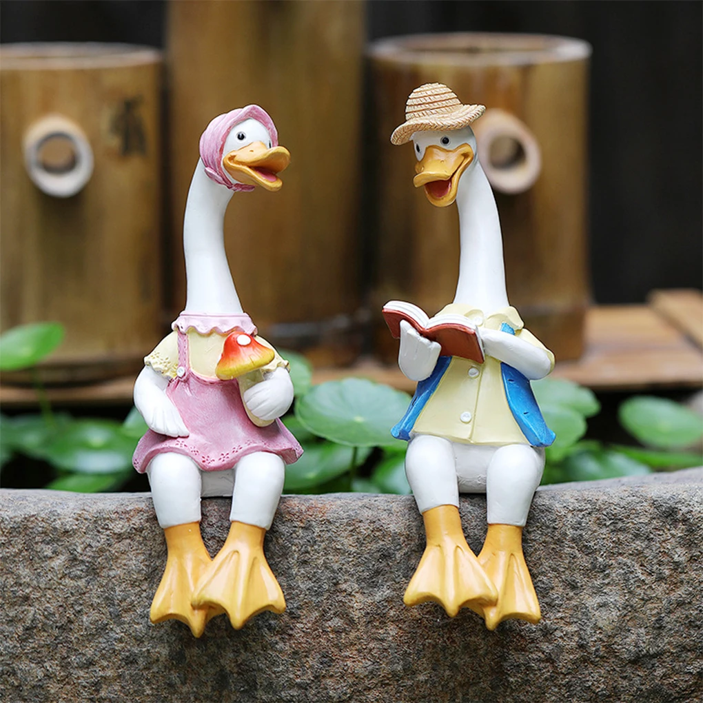 Resin-Outdoor-Duck-Garden-Ornaments-Exquisite-Add-Charm-To-Home-Decor ...