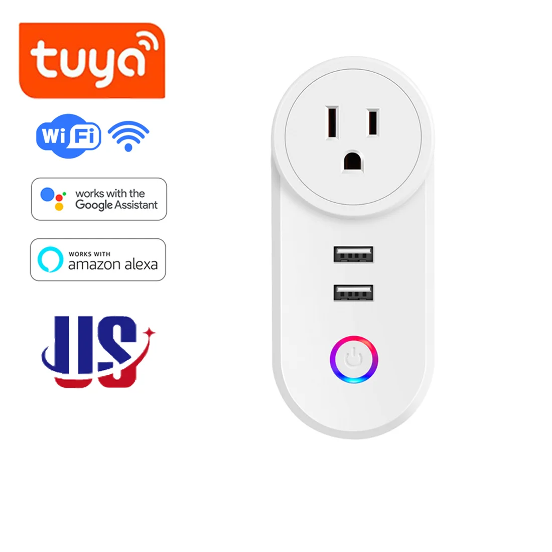 Voice Control Tuya Smart Socket EU/US/UK/Israel/Brazil/India/Japan ...