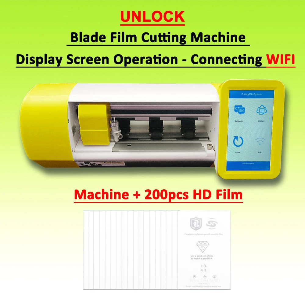 Cellphone Screen Back Glass Protect Hydrogel Film Cutting Machine ...