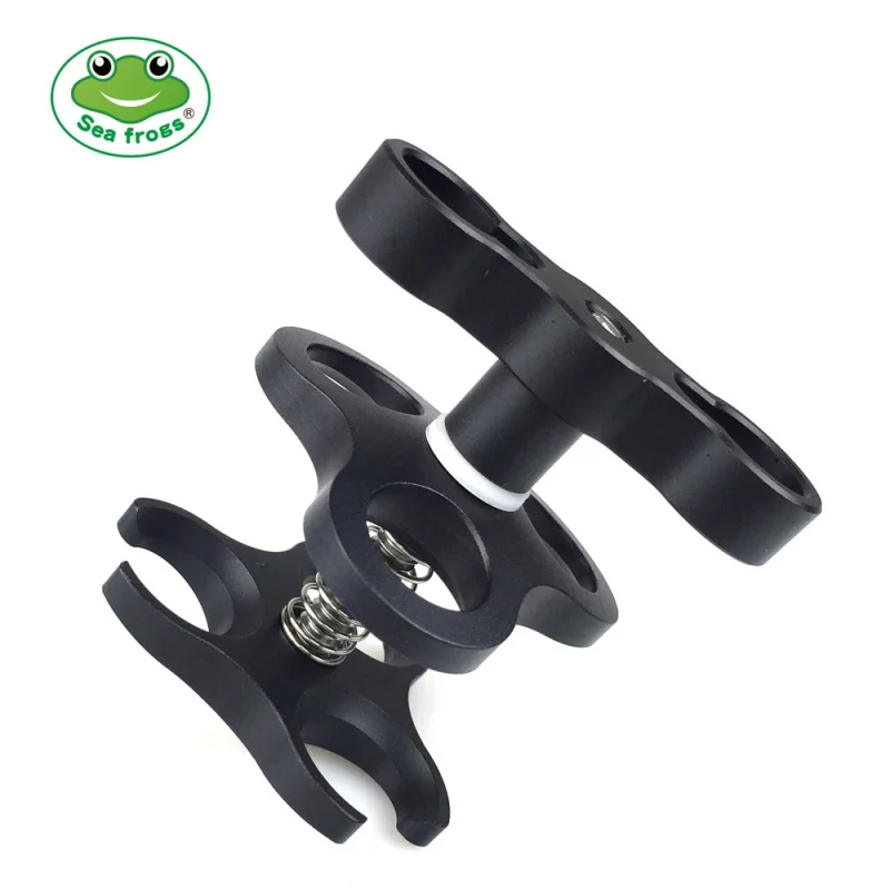 1-Inch-Ball-Arm-Clamp-3-Hole-Camera-Waterproof-Case-Tray-Ball-Joint-Arm ...