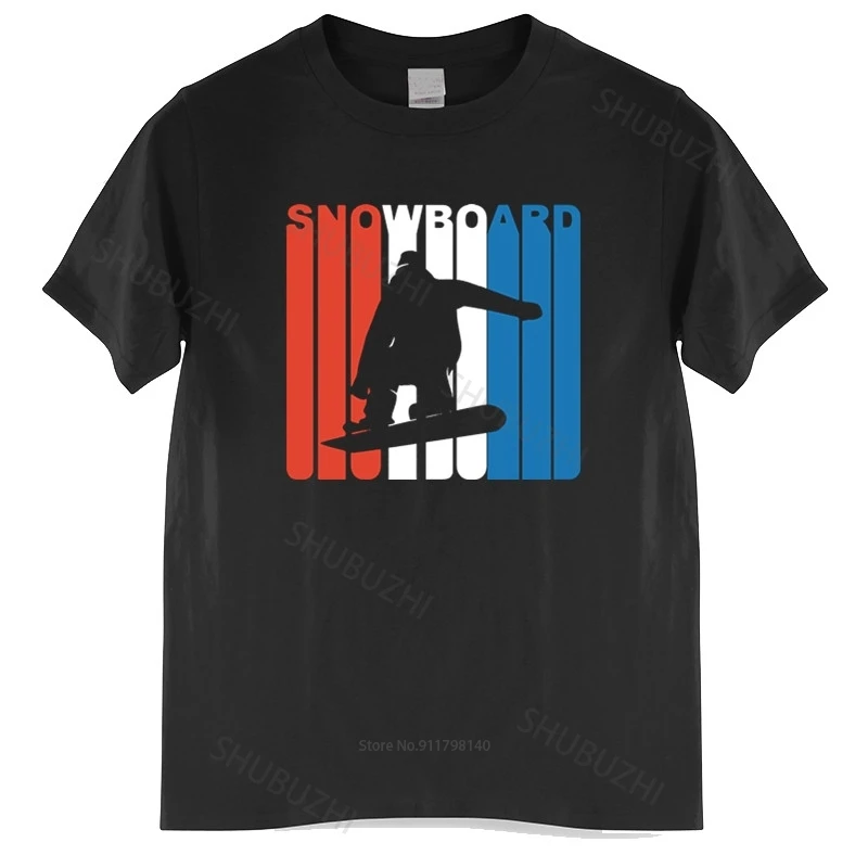 Cotton-Tshirt-Men-Crew-Neck-Tops-Retro-Snowboard-Snowboardings-T-Shirt ...