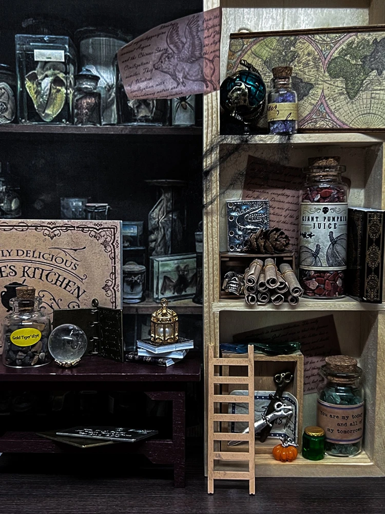 Miniature Magical Academy Props Decoration Retro Laboratory Prop ...