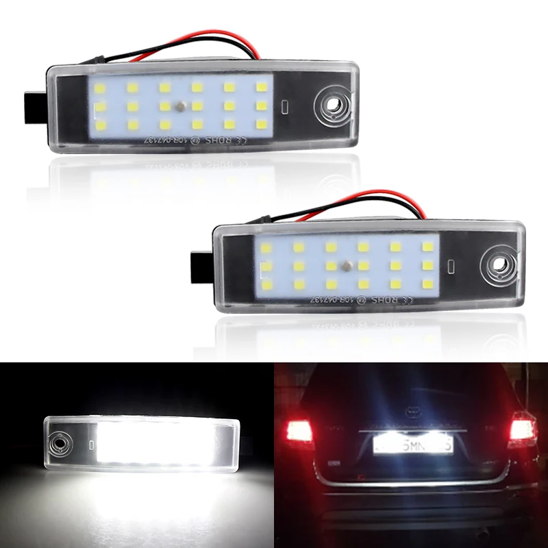 2Pcs-Canbus-White-Led-License-Number-Plate-Light-Lamp-For-TOYOTA-Hiace ...