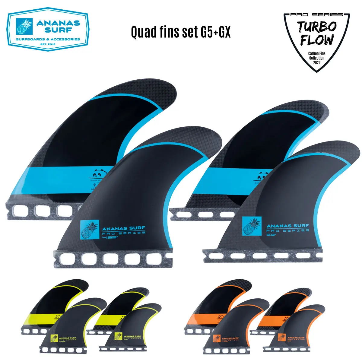 Carbon Fiber Thruster Fin Set Kite | Carbon Fiber Wake Accessories ...