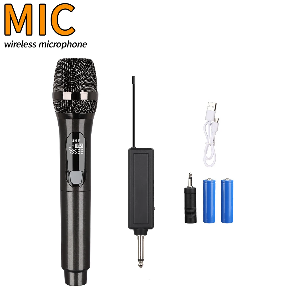 Wireless-Microphone-VR1-Handheld-Mic-Rechargeable-Battery-For-Karaoke ...