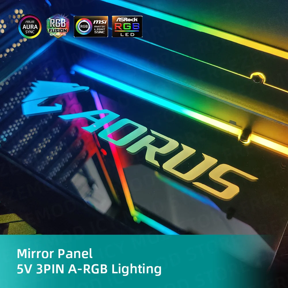 Mirror-MOD-RGB-Light-Panel-Customize-PC-Chassis-VGA-Backplate-Side ...