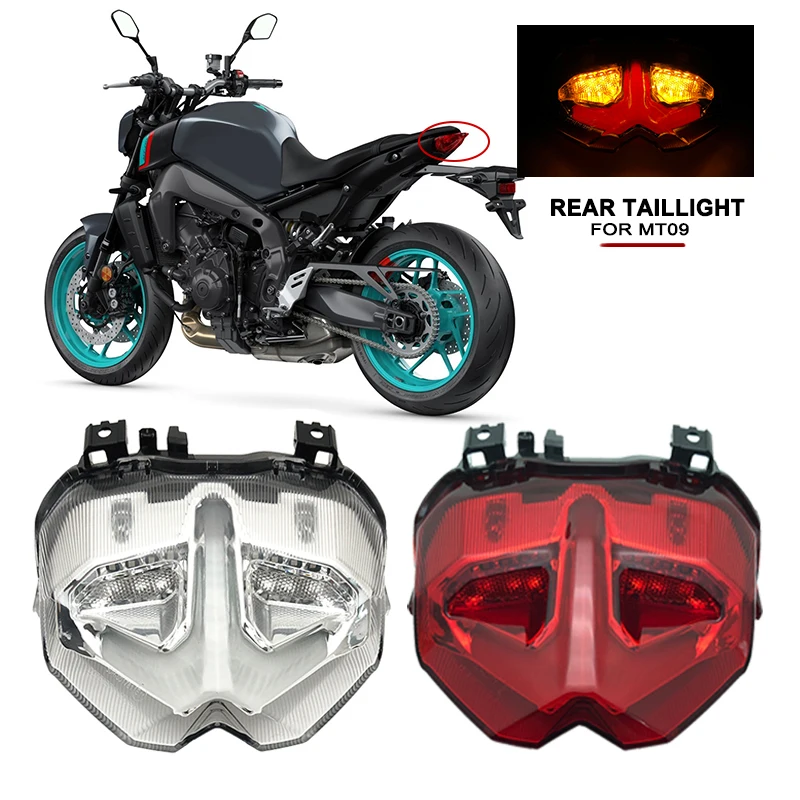 2023 Rear Taillight Motorcycle Brake Turn Signal Integrated Tail Lights ...