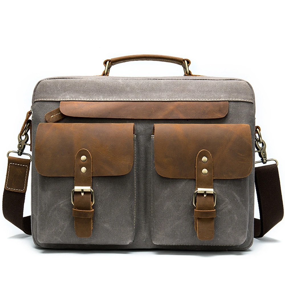 Executive-Briefcase-Bag-for-Men-Office-Men-Cowhide-Canvas-Handbags ...