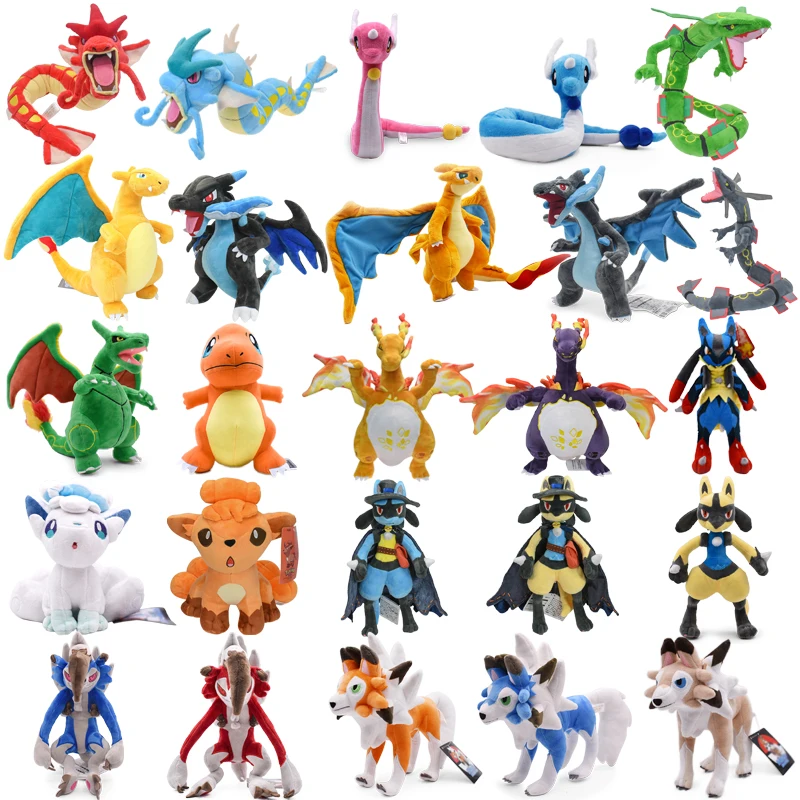 25-Arten-Pokemon-Pl-schtiere-gl-nzende-Drachen-Luft-Rayquaza-Gyarados ...