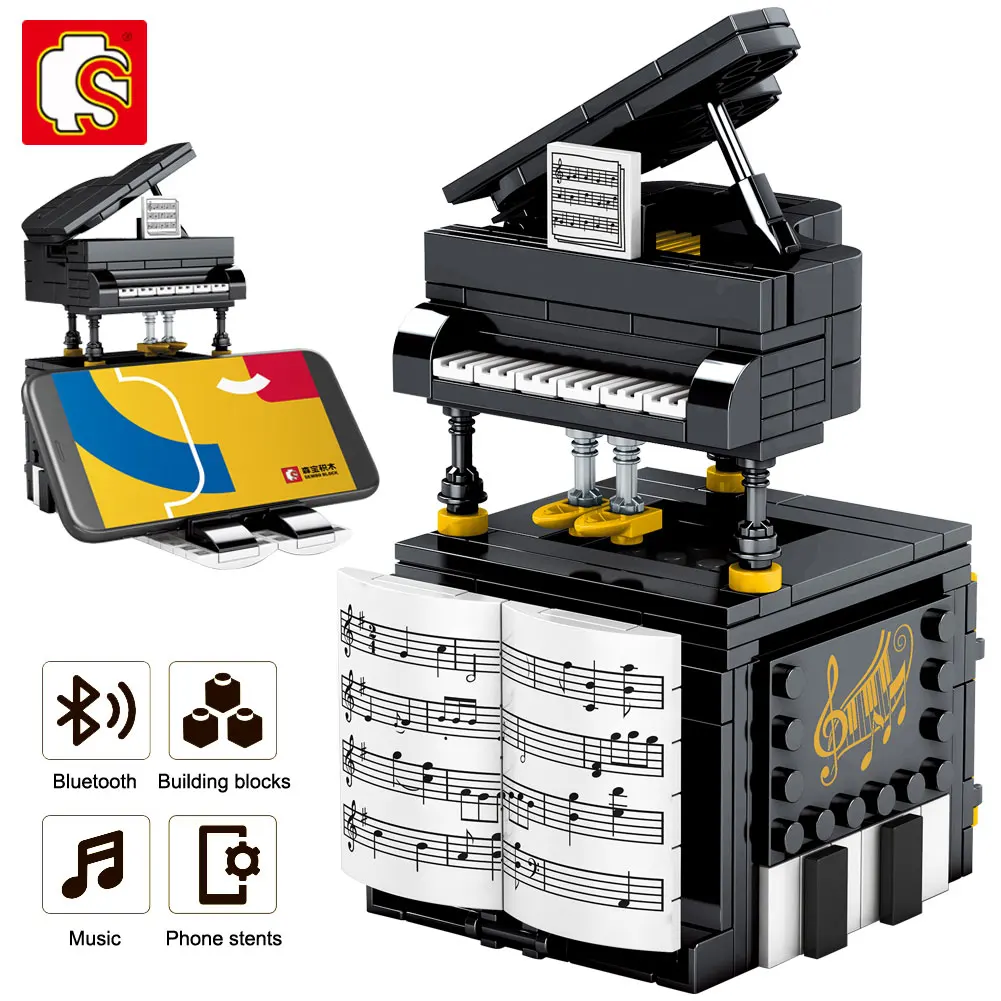 Phonograph Building Blocks | Building Block Piano | Phone Stand Bricks ...