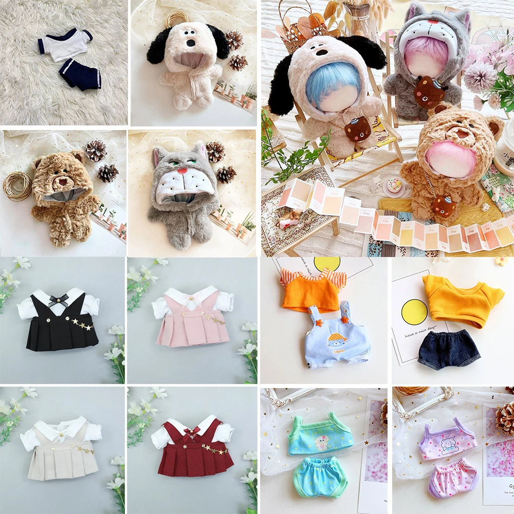Conjunto-de-ropa-de-mu-eca-de-20cm-camiseta-pantalones-cortos-Mini ...
