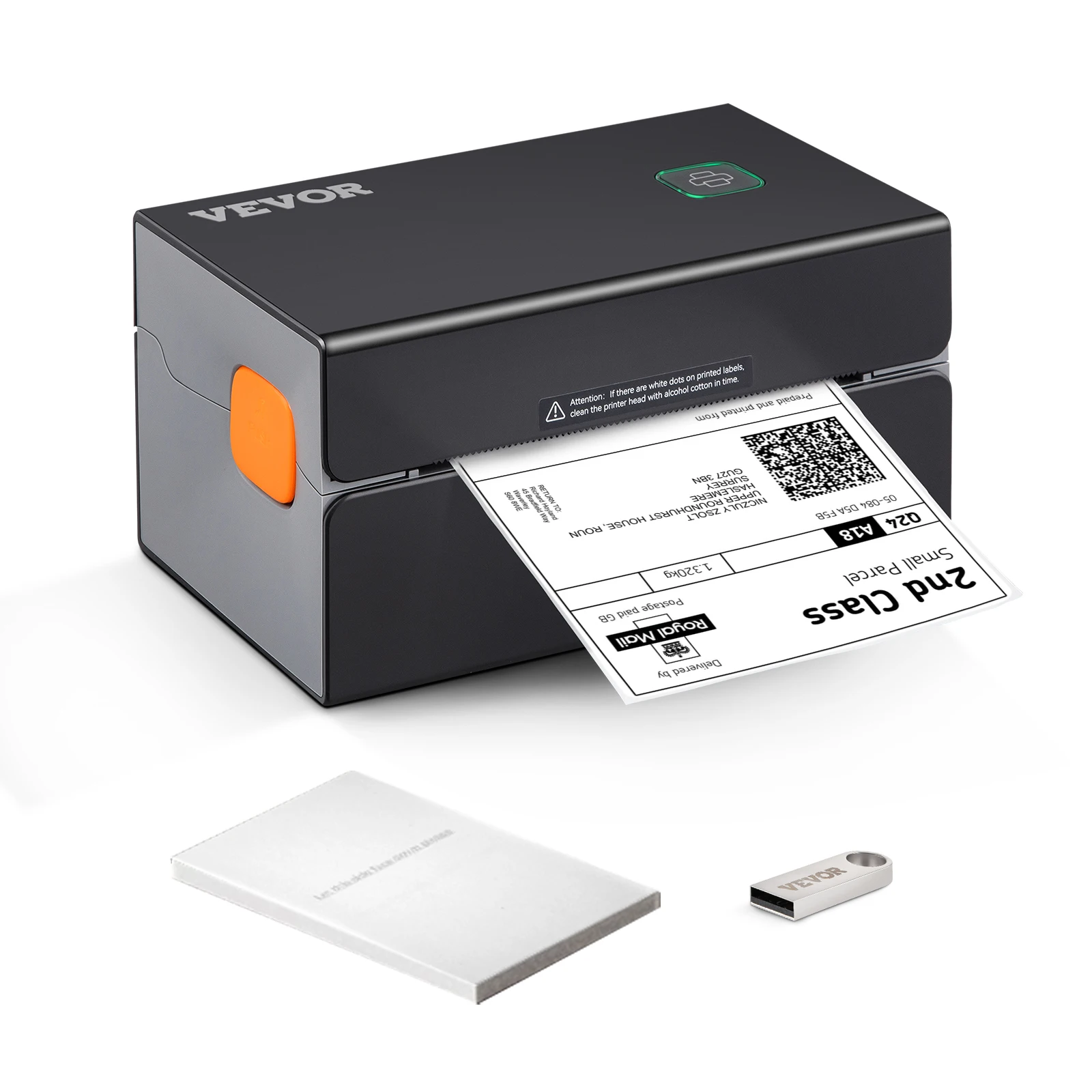SucceBuy Thermal Label Printer 300DPI Bluetooth & Automatic Label ...