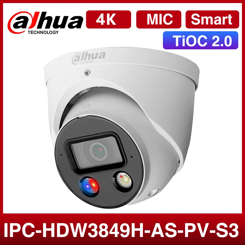 Dahua 5mp 8mp Smart Sound Light Alarm Camera 4k Ai Security Protection ...