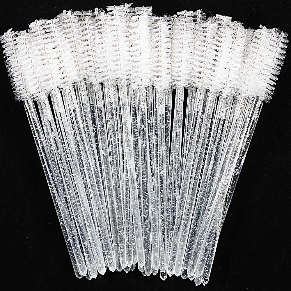 Disposable Crystal Eyelashes Brush Comb 50Pcs Eye Lashes Extension ...