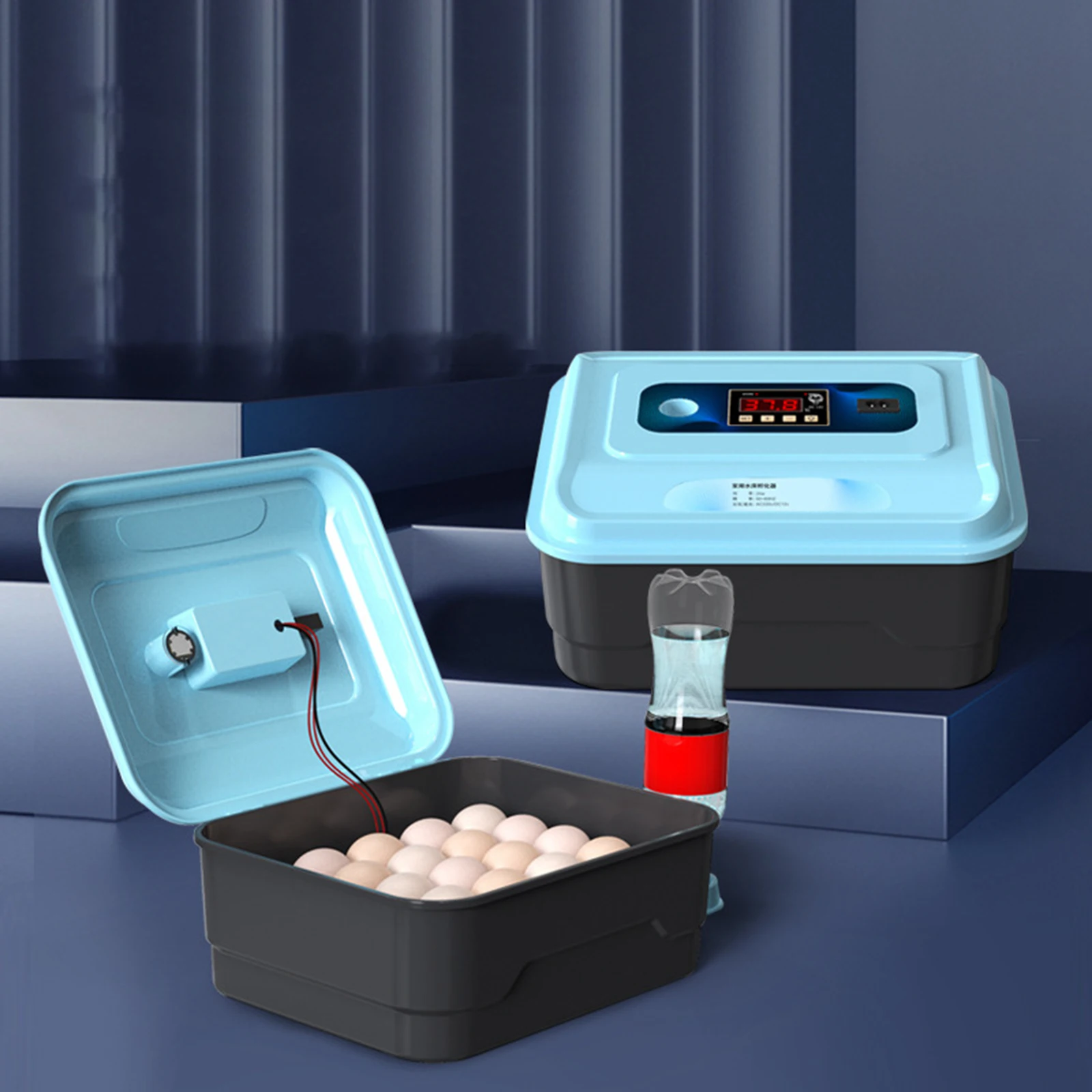 Imitação de Real Poultry Hatching Machine, ovos incubadora, controle de ...