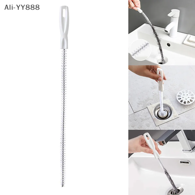 Super Long Pipe Dredging Brush Bathroom Hair Sewer Sink Cleaning Brush ...