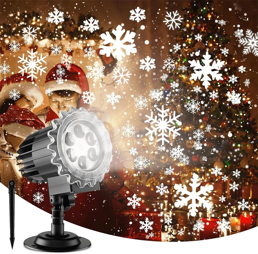 Snowflake-Projector-Lights-Outdoor-9W-Super-Brighter-Snowfall-Lamp ...