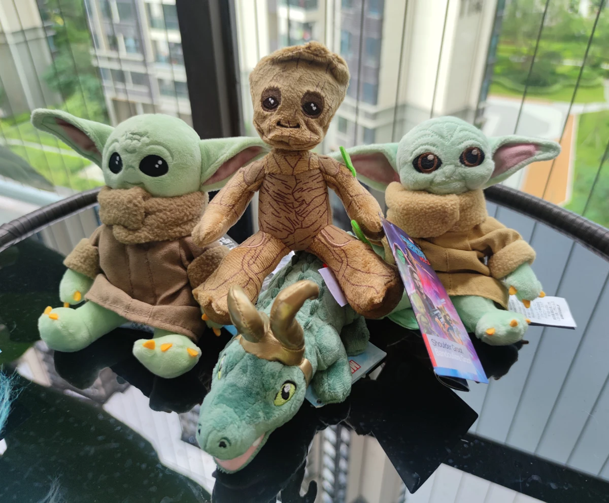 Disney Store Marvel Throg Groot Baby Yoda Alligator Magnetic Shoulder ...