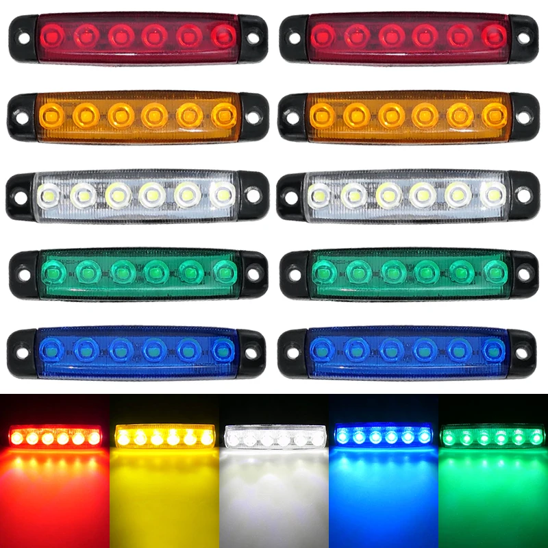 2PCS-6SMD-LED-Car-Auto-Truck-Lorry-Trailer-Side-Marker-Indicators-Turn ...