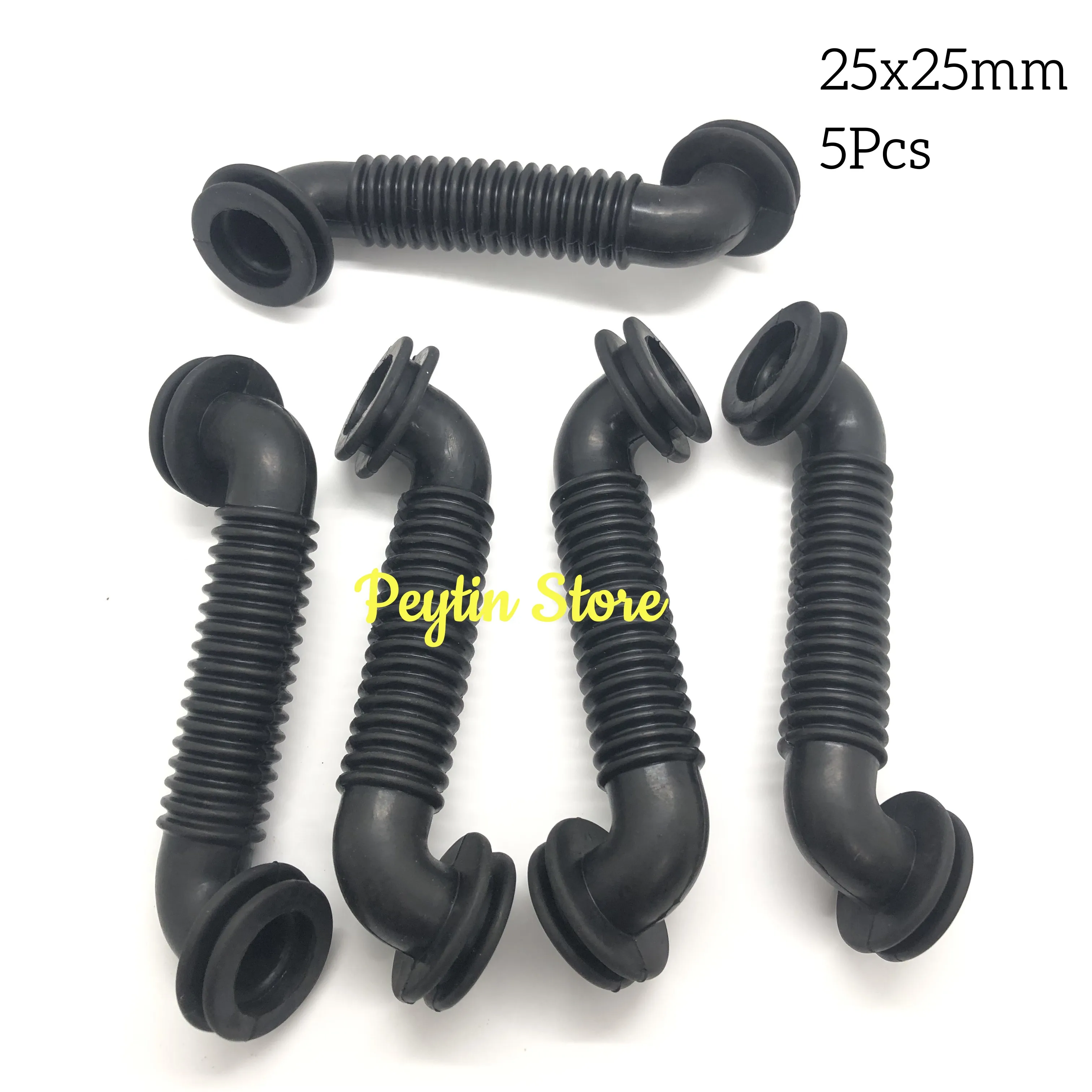 5Pcs-25x25mm-Car-Wire-Harness-Door-Tube-Dust-proof-Threading-Protection ...