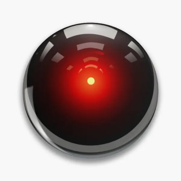 Artificial-Intelligence-Hal-9000-Ai-C-Soft-Button-Pin-Clothes-Collar ...