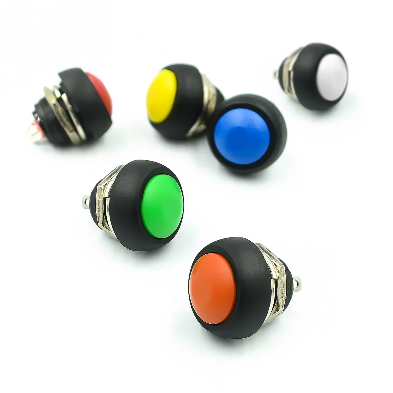 2Pin-Mini-Switch-12mm-1A-waterproof-switch-pbs33b-12v-momentary-Push ...