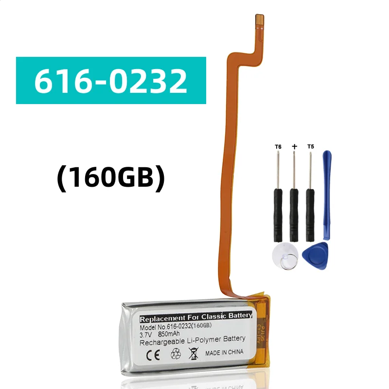 616-0232 Battery For iPod 5th Video 60GB 80GB 6th gen Classic Thick ...