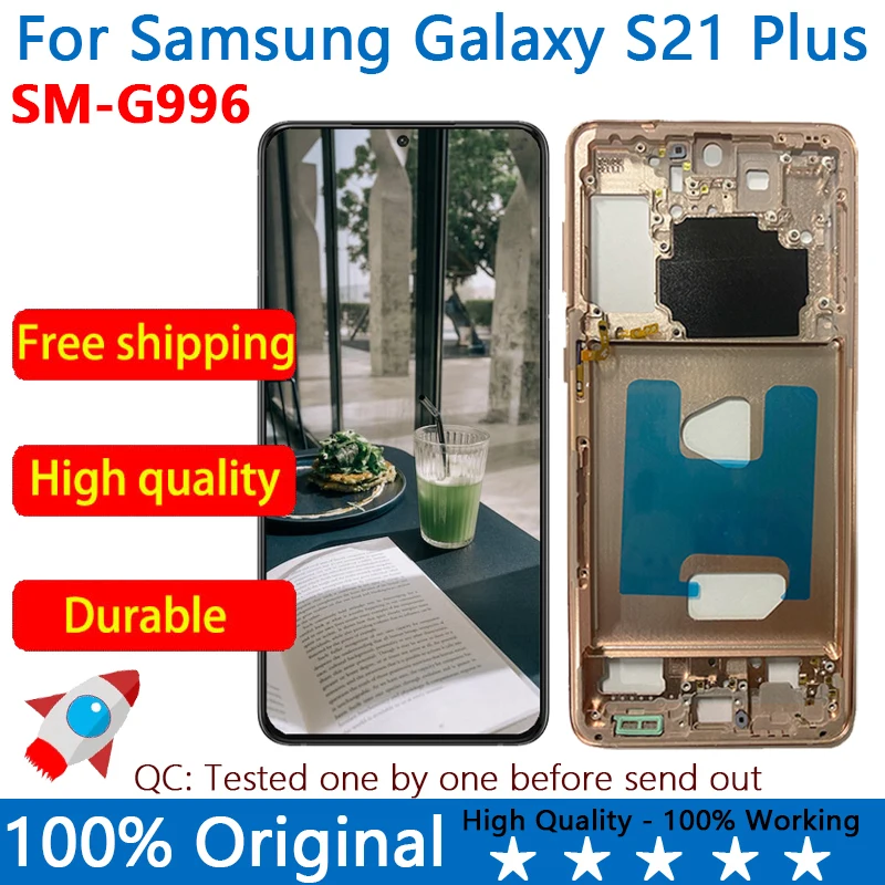 Original-Super-AMOLED-S21-5G-LCD-For-SAMSUNG-Galaxy-S21-Plus-G996-G996F ...