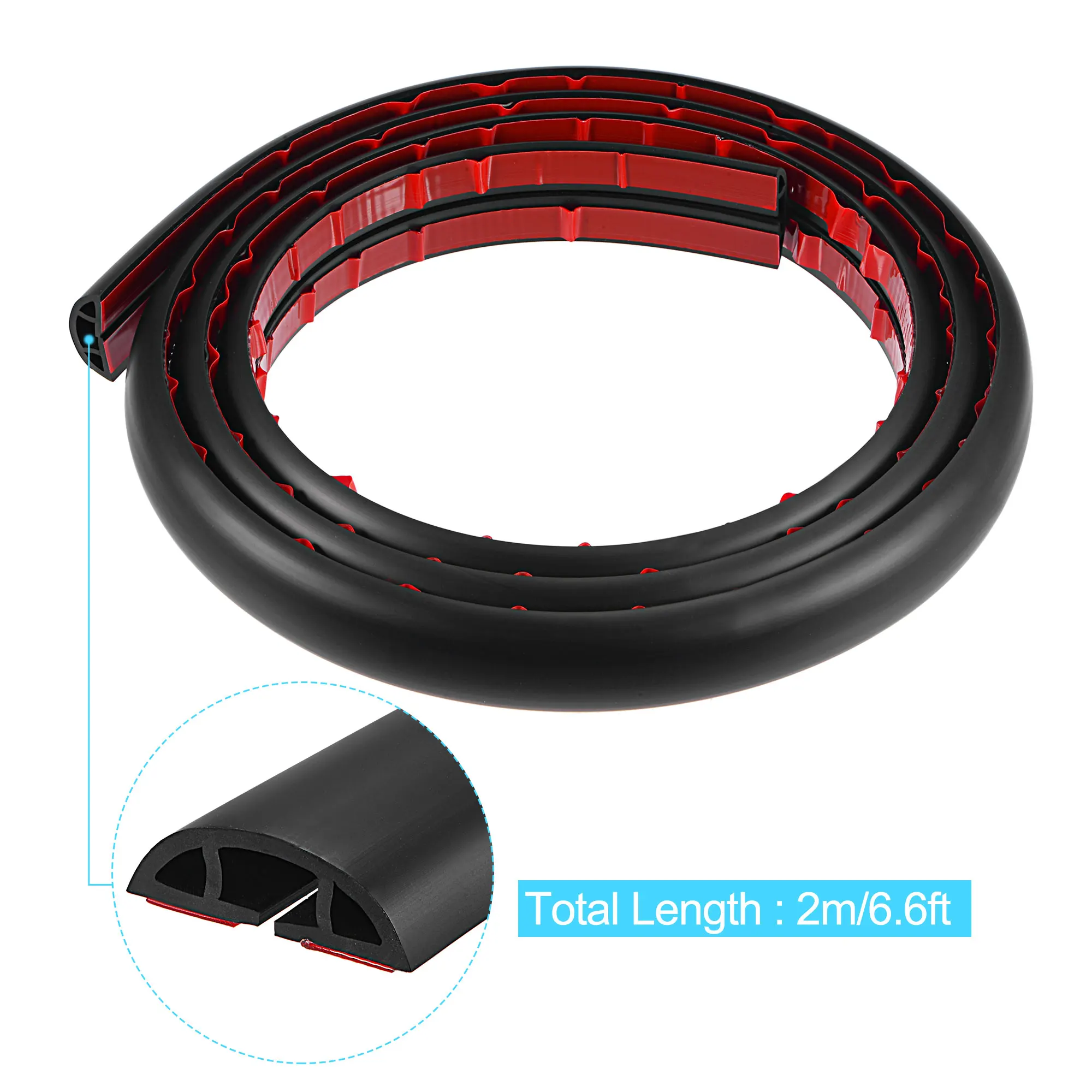 2m-Floor-Cable-Cover-PVC-Cord-Protector-Self-Adhesive-Power-Cable ...