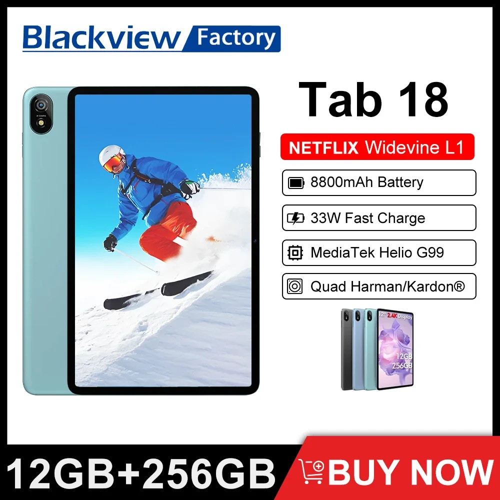 Blackview-Tab-18-Tablet-12-inch-8GB-12GB-256GB-8800mAh-Battery-16MP-2 ...
