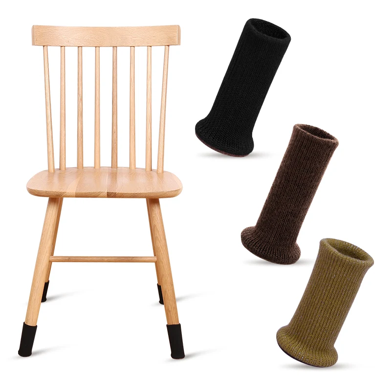 16PCS Chair Legs Socks Knitted Furniture Feet Floor Protectors Anti ...