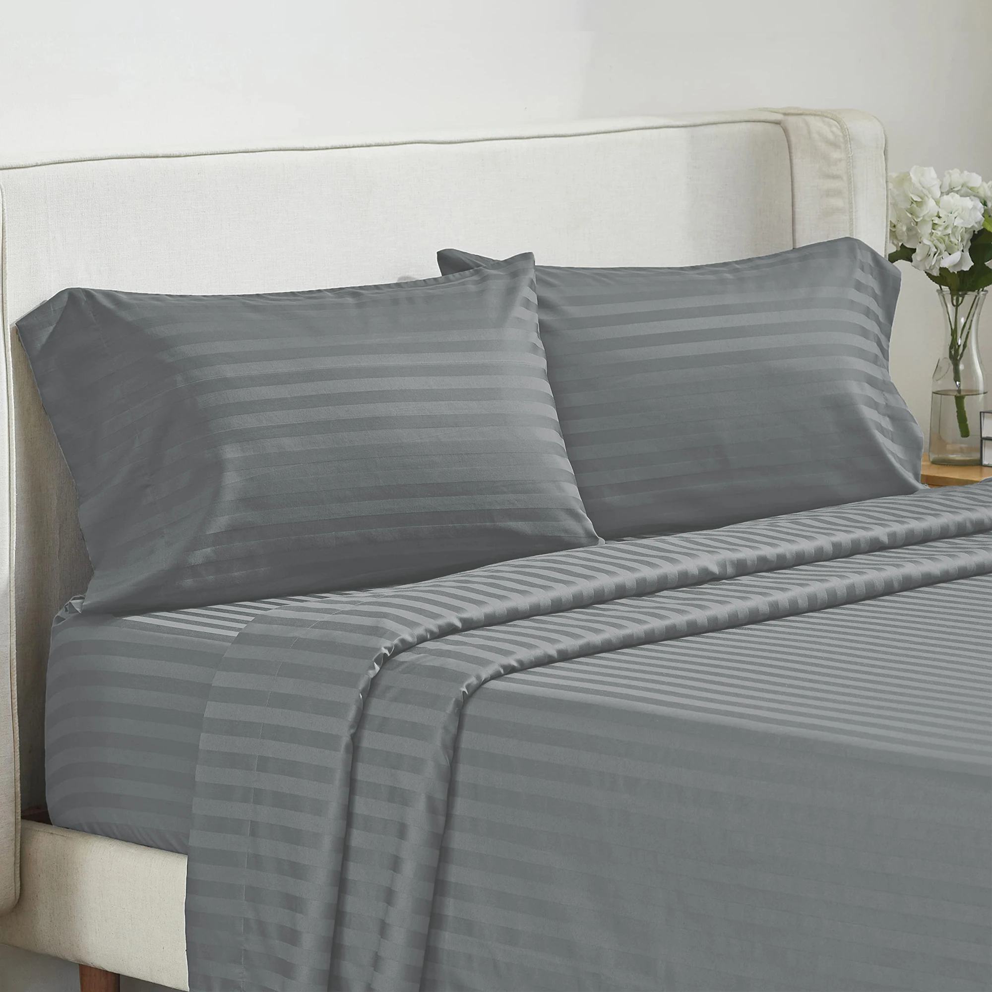Battilo-Bed-Sheets-4-Pieces-Set-for-Bed-Fitted-Flat-Sheet-with ...
