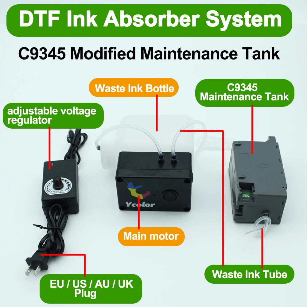 External-DTF-Ink-Absorber-System-C9345-Modified-Maintenance-Box-Suck-Ink-For-Epson-L18050-L8050 ...