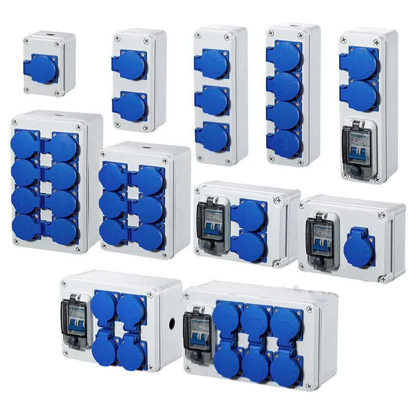 Outdoor rainwater socket Three holes 10A EU home wall mounted multi ...