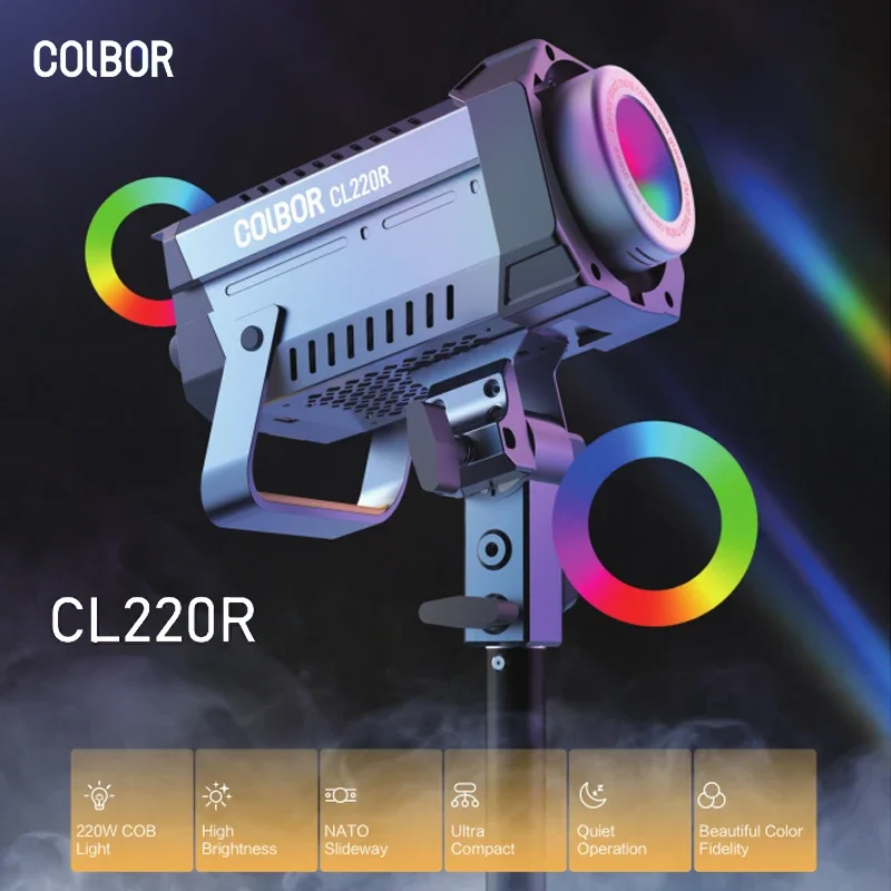 SYNCO-COLBOR-CL220R-CL220-RGB-200W-luz-LED-para-v-deo-COB-iluminaci-n ...