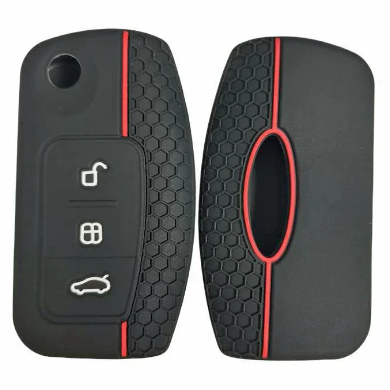 Silicone-Car-Key-Cases-Cover-Fob-for-Ford-Fiesta-Focus-2-C-Max-Ecosport ...